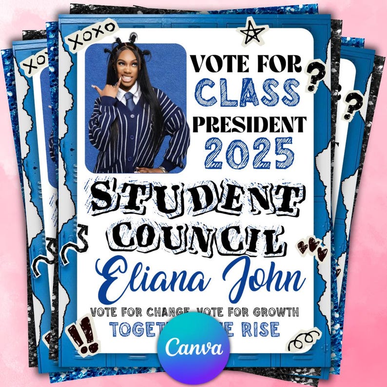 Student Council Campaign Flyer Template, School Election Flyer ...