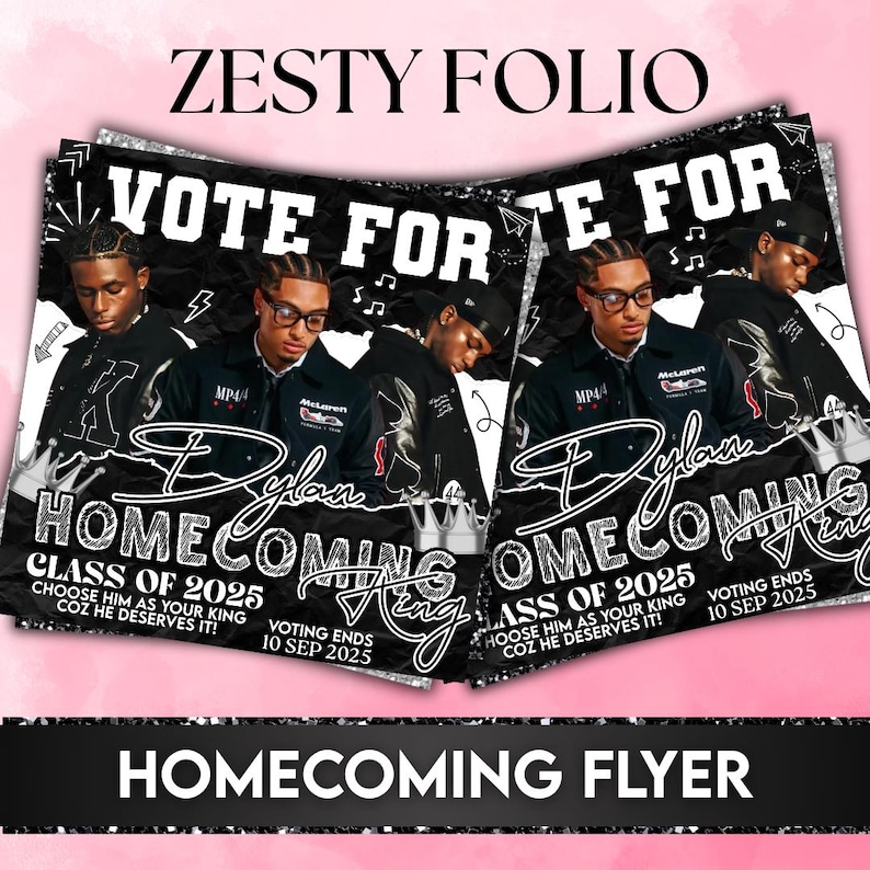 Homecoming Flyer, Vote Homecoming, HOCO Flyer, Homecoming Queen Flyer ...