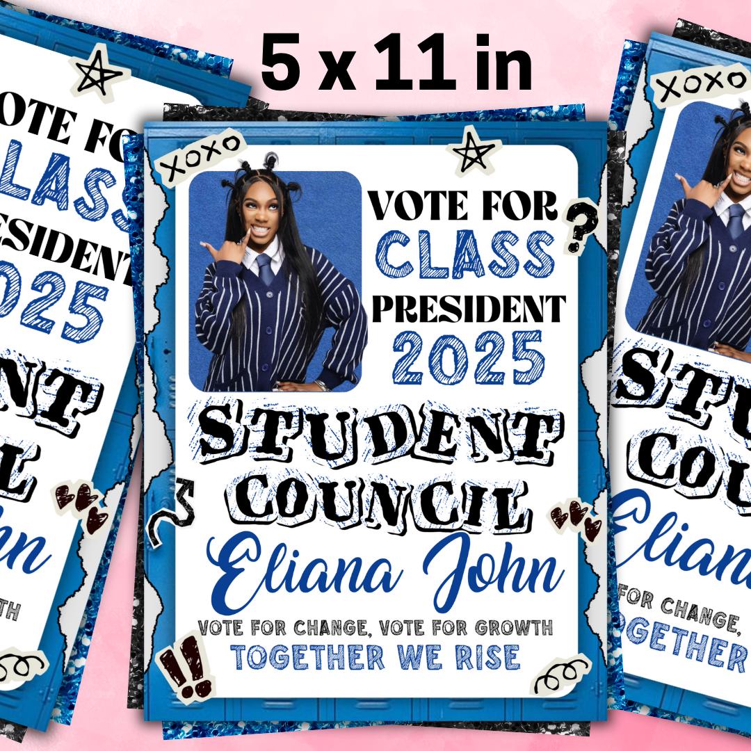 Student Council Campaign Flyer Template, School Election Flyer ...