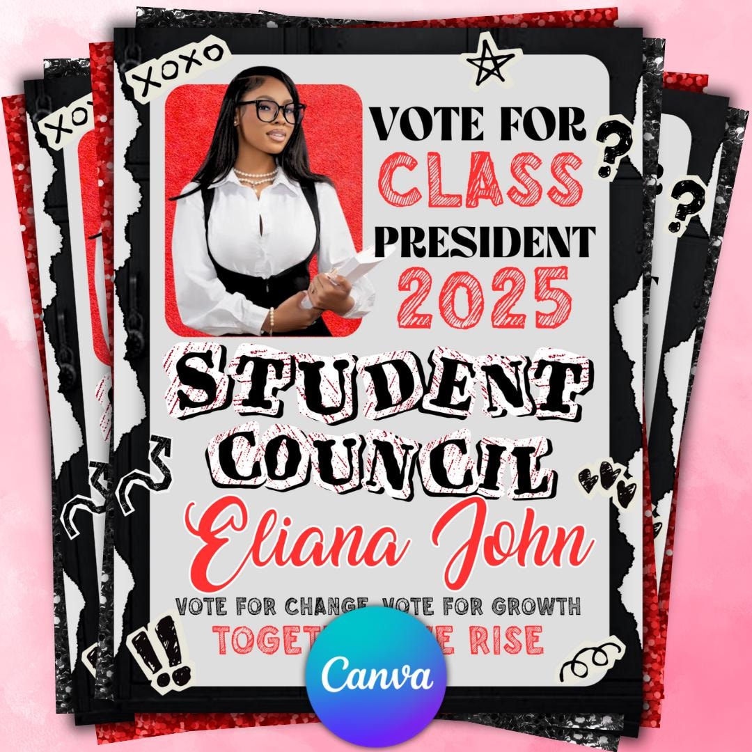 Student Council Campaign Flyer Template, School Election Flyer ...