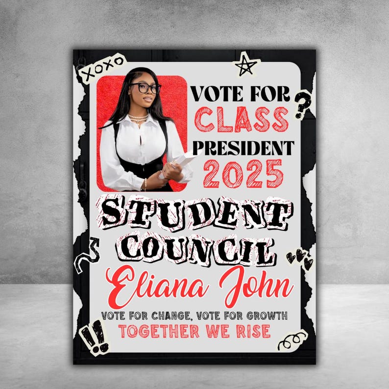 Student Council Campaign Flyer Template, School Election Flyer ...