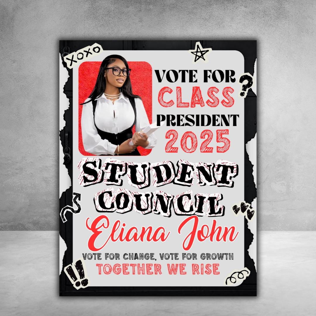 Student Council Campaign Flyer Template, School Election Flyer ...