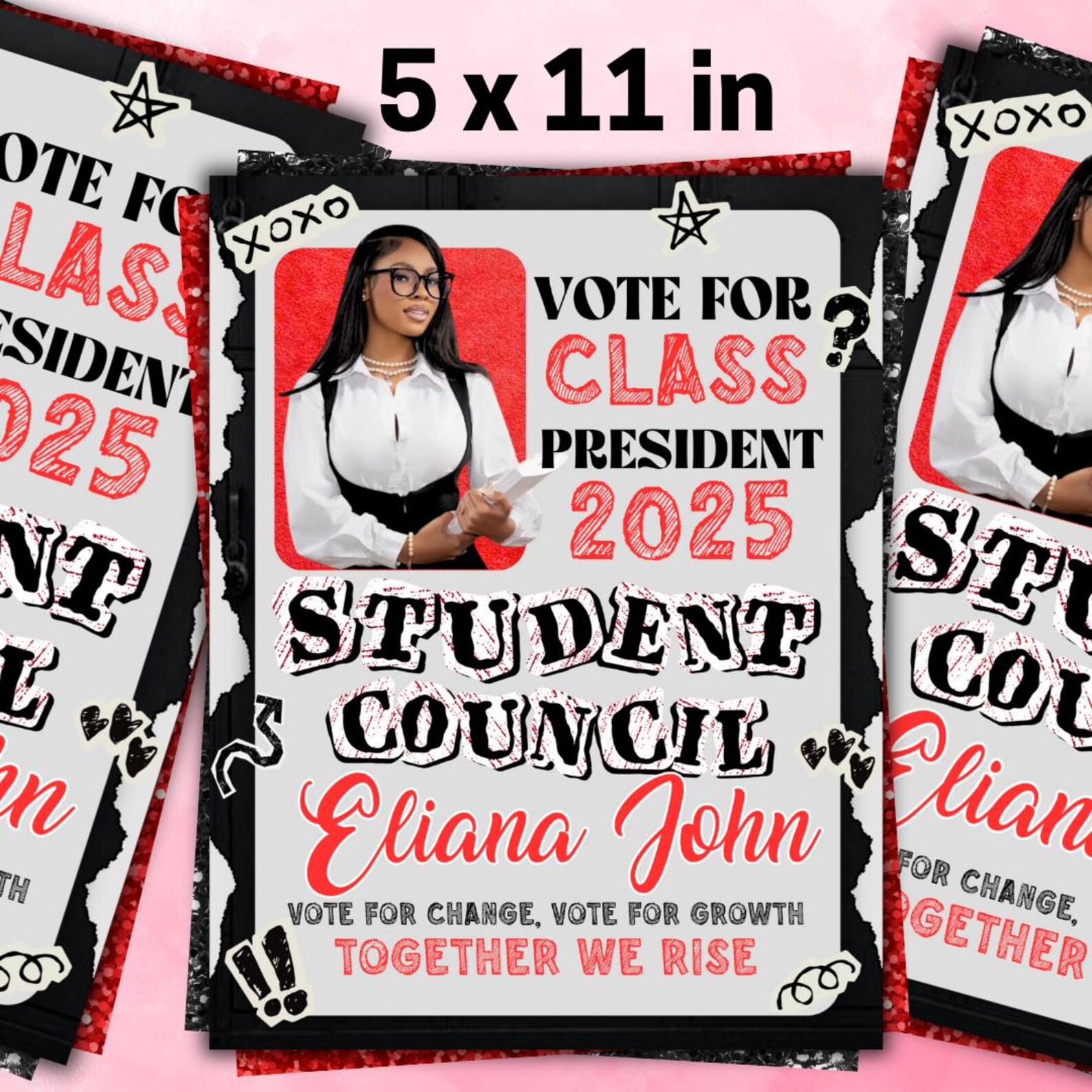 Student Council Campaign Flyer Template, School Election Flyer ...