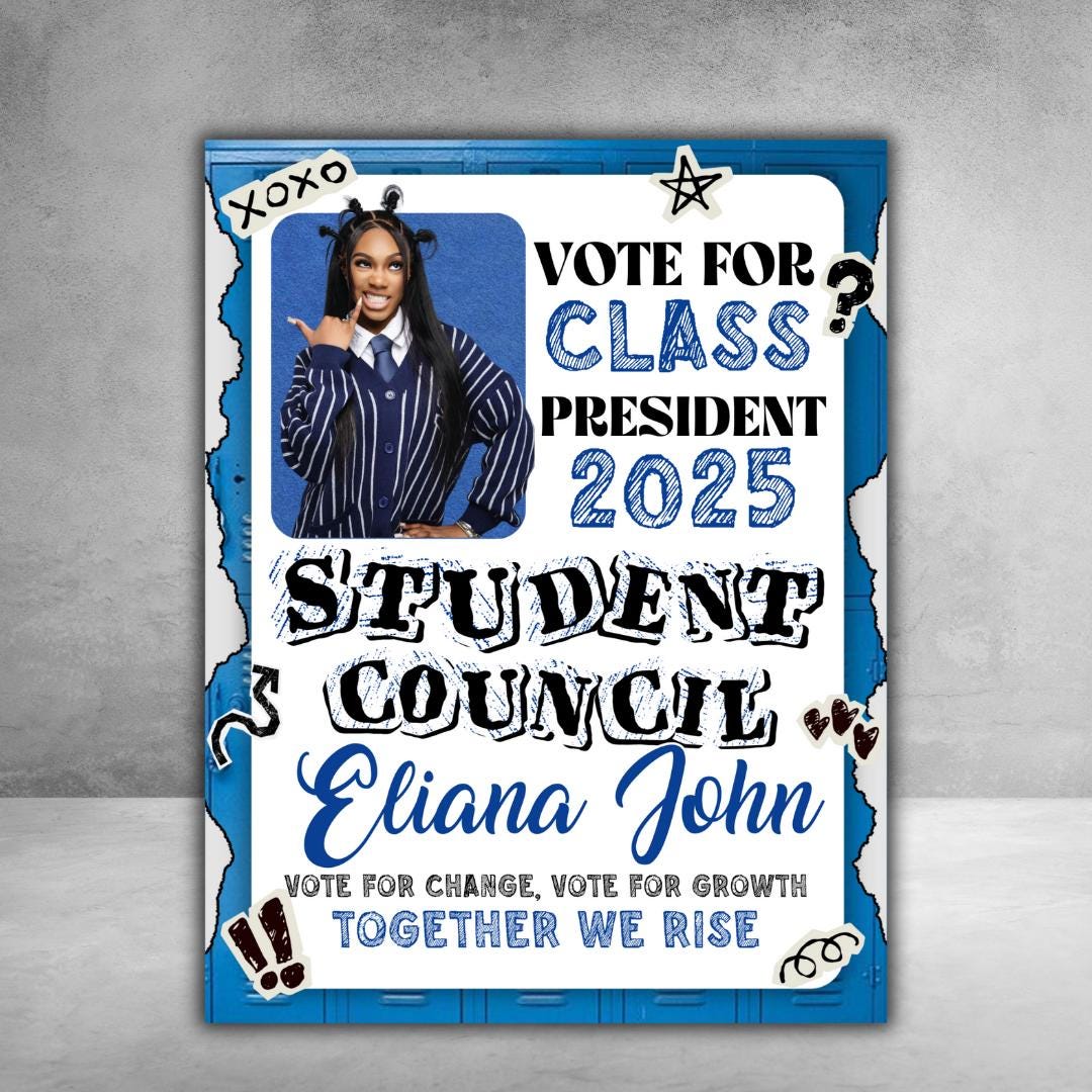 Student Council Campaign Flyer Template, School Election Flyer ...