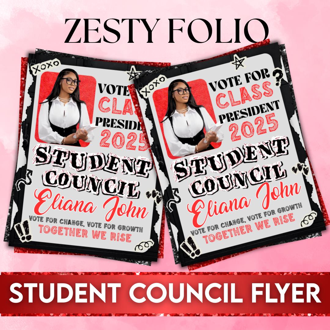 Student Council Campaign Flyer Template, School Election Flyer ...
