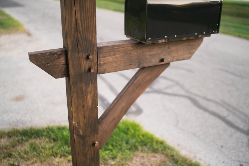 Timber Frame Mailbox Post DIY Plans - Etsy