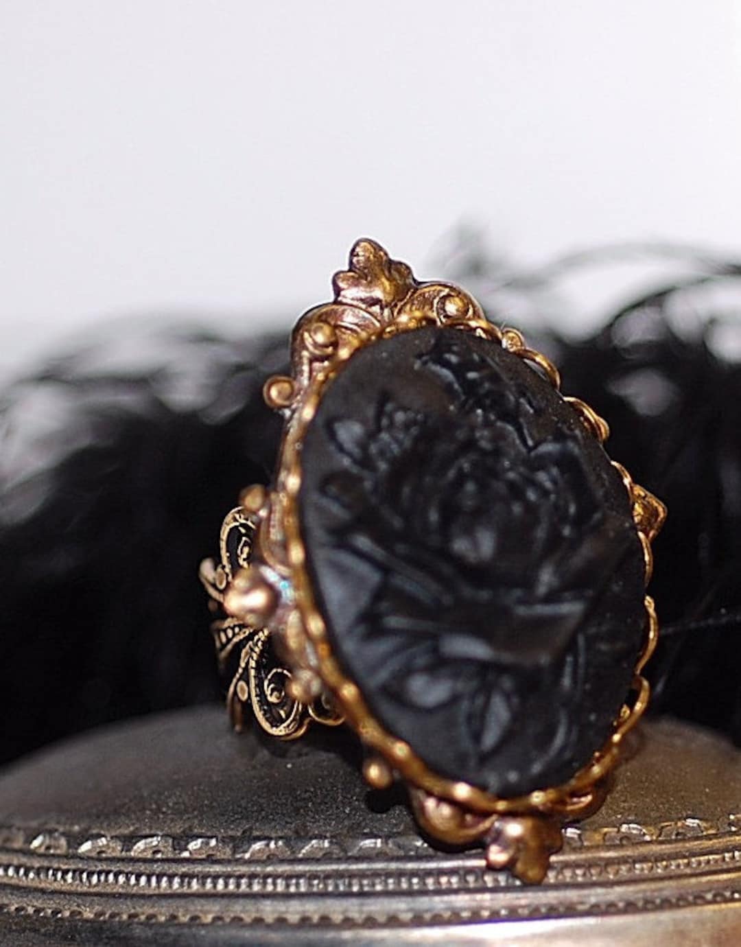 Ms Garbo Gothic Black Rose - Etsy