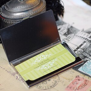 Business Card Case Baroque Heart Stainless Steel Case Credit Card ...