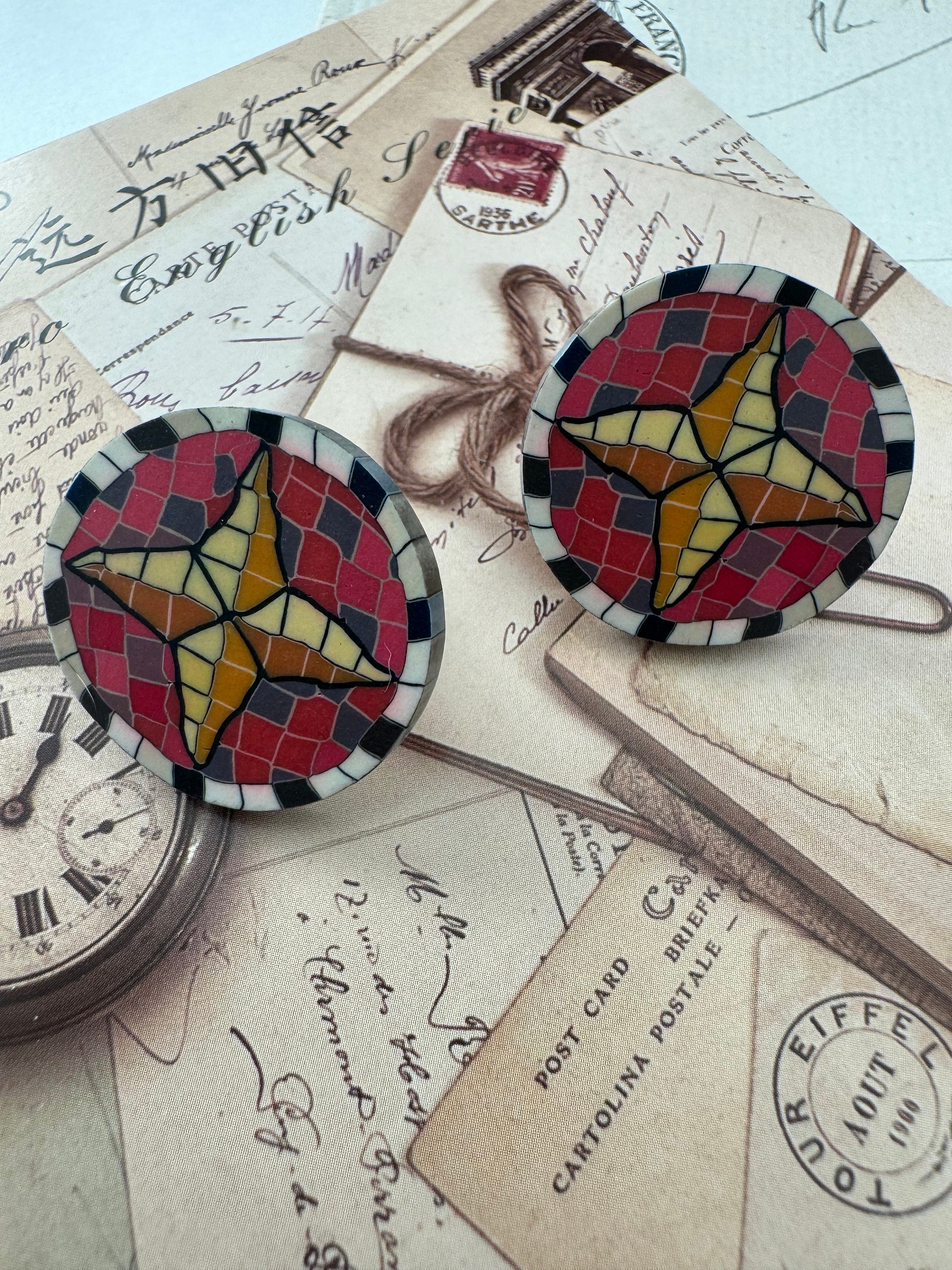 Rare Vintage Ford & Forlano City Zen Cane Pierced Polymer Clay - Etsy