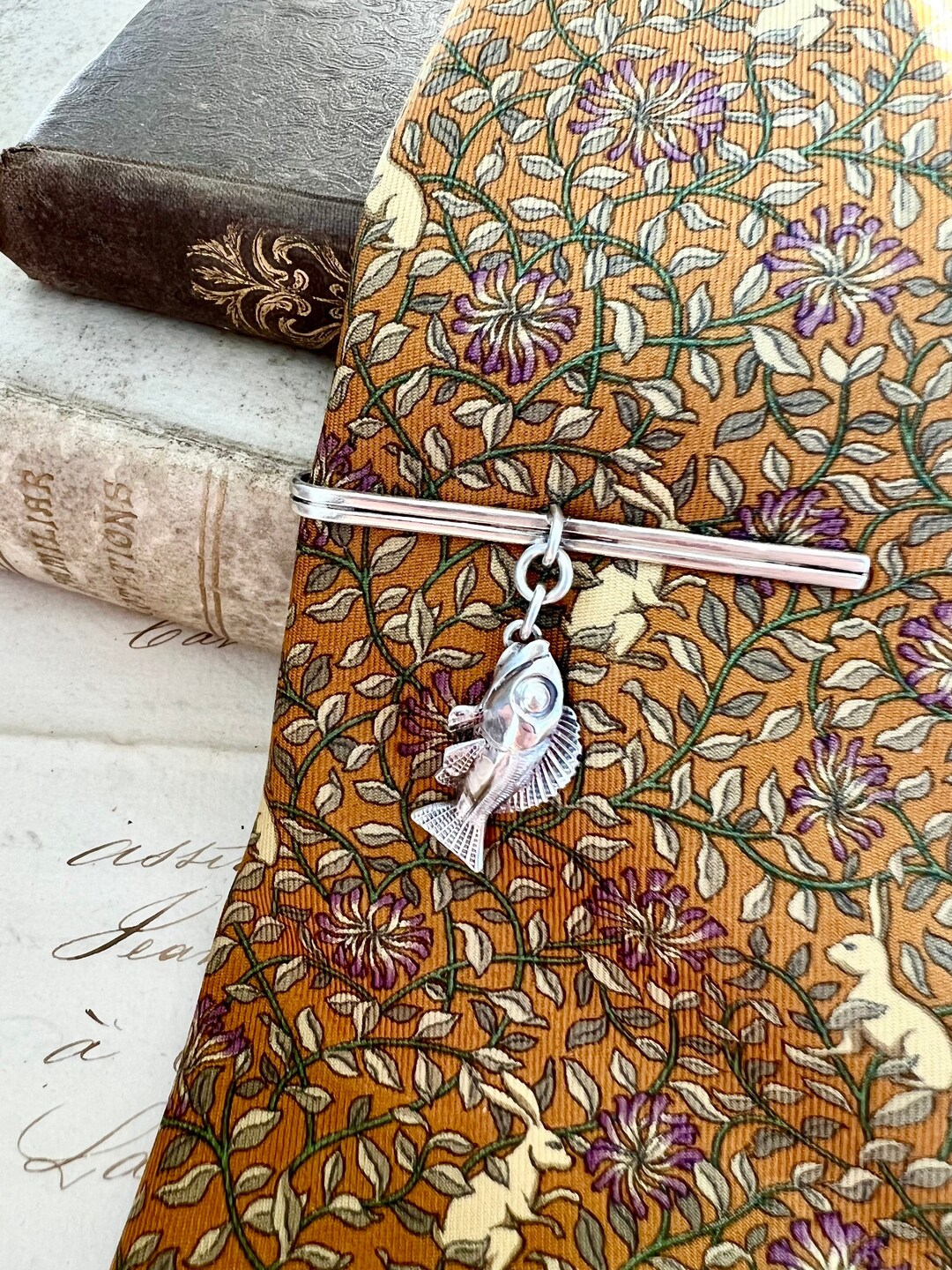 Vintage Clifford Russell Sterling Silver Fish Tie Clip: Maine Seashore ...