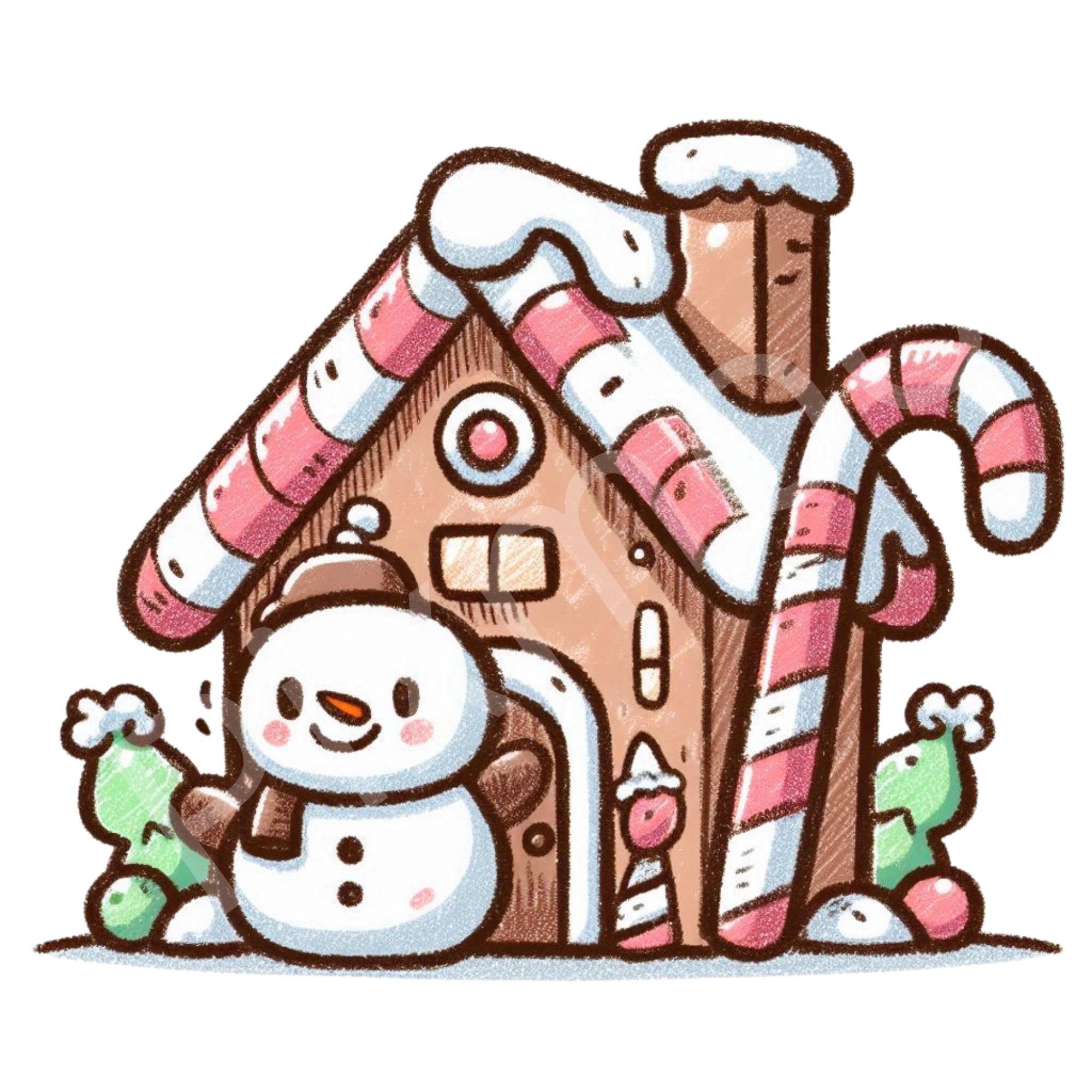 Christmas Clipart Bundle: Santa, Reindeer, Penguin PNG (digital ...