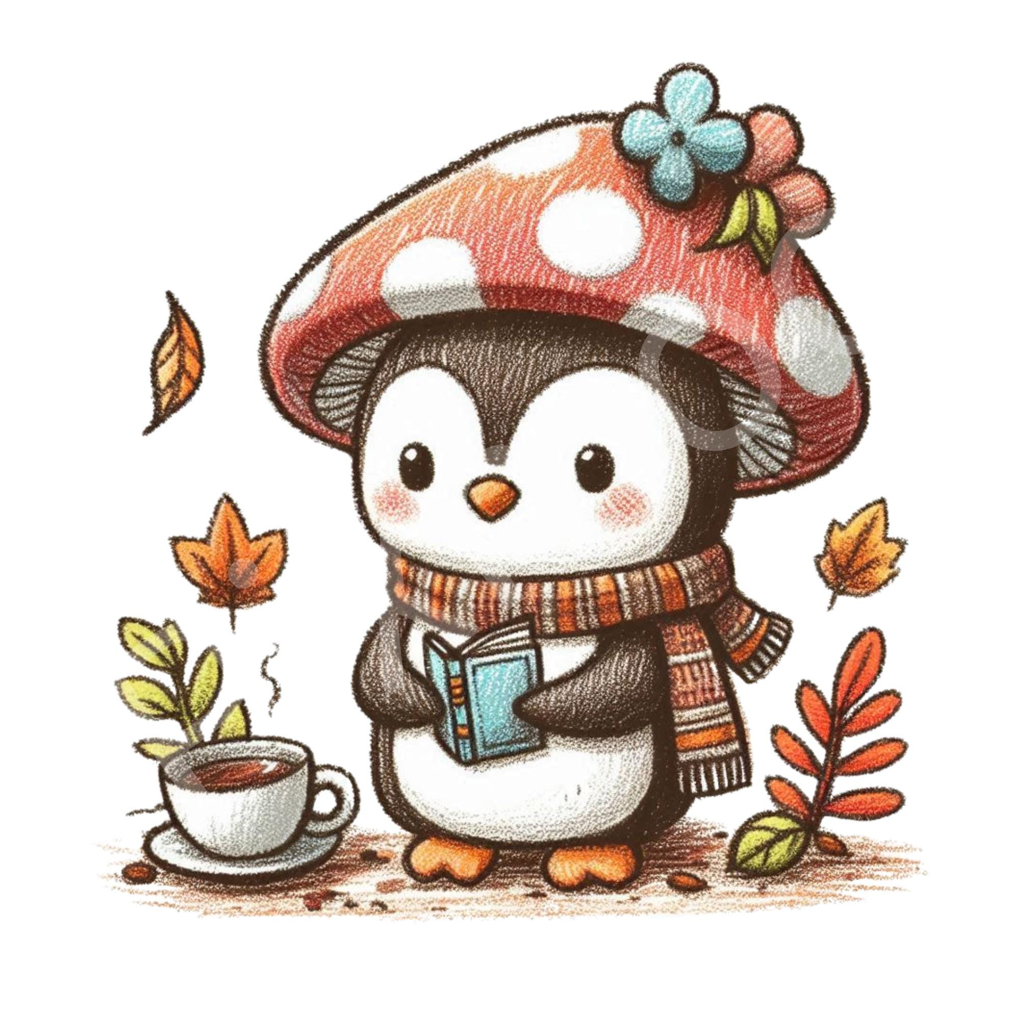 Autumn Animals Clipart Set: Whimsical Fall Critters PNG (commercial Use ...