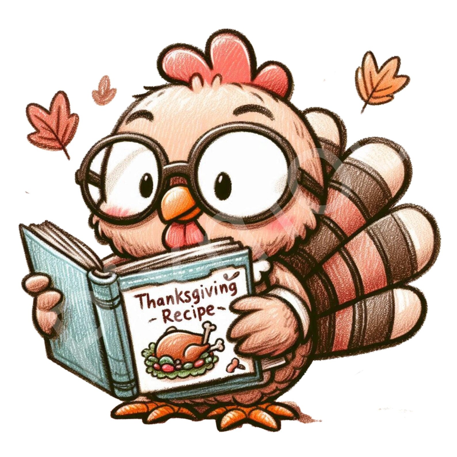 Cute Thanksgiving Turkey Clipart Bundle | Chibi Pilgrim Turkey Pngs for ...