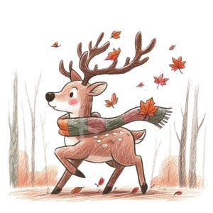 Autumn Animals Clipart Set: Whimsical Fall Critters PNG (commercial Use ...