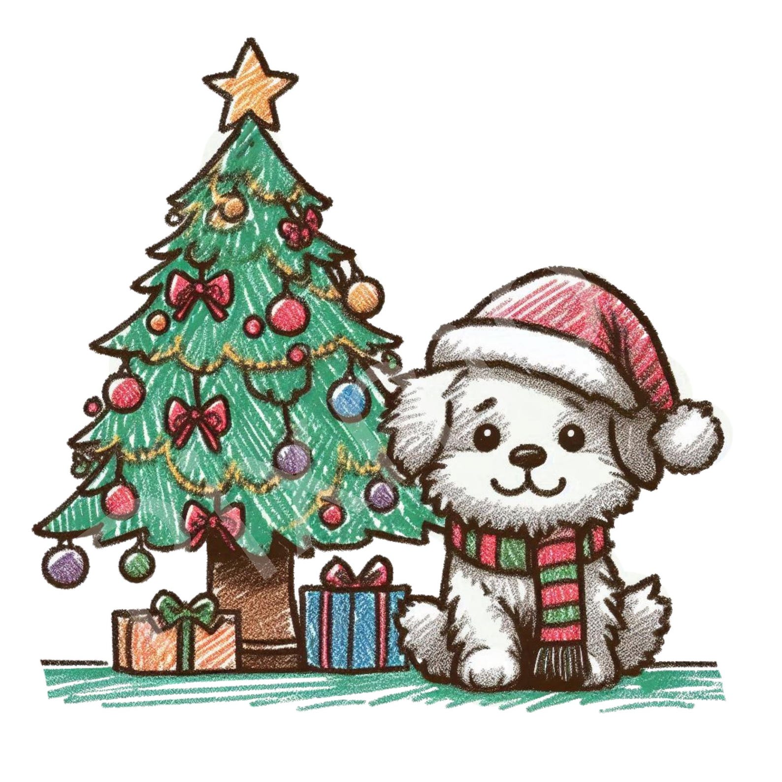 Cozy Christmas Critters Clipart Bundle: Holiday PNG Set (digital ...
