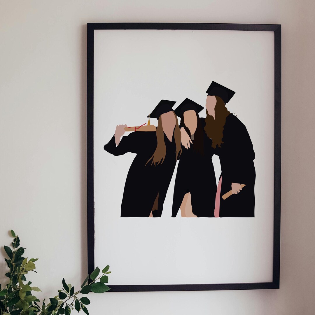 Custom Graduation Illustration | Personalized Keepsake Diploma Print ...