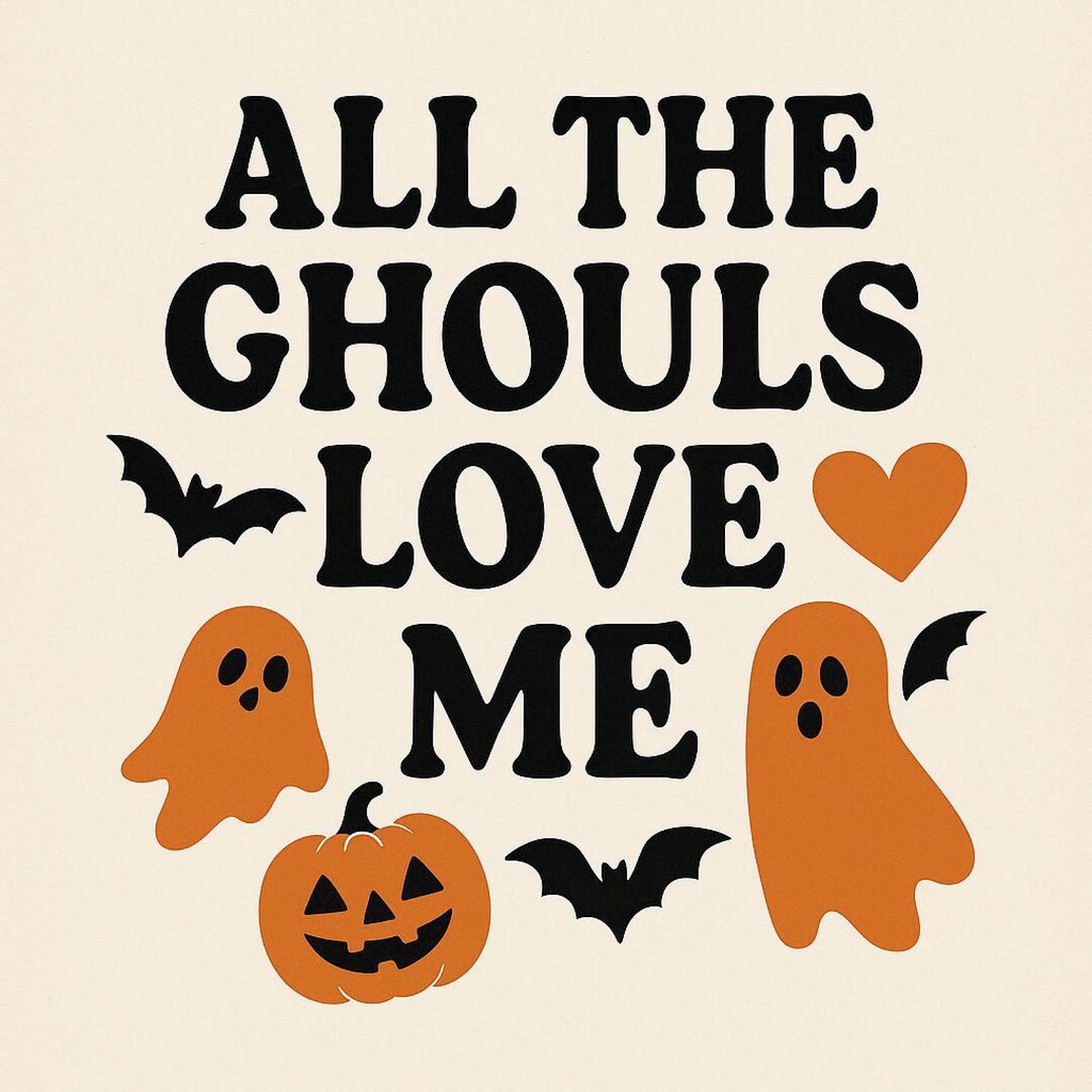 All the Ghouls Love Me- Cute Halloween Ghost Shirt Design - Etsy