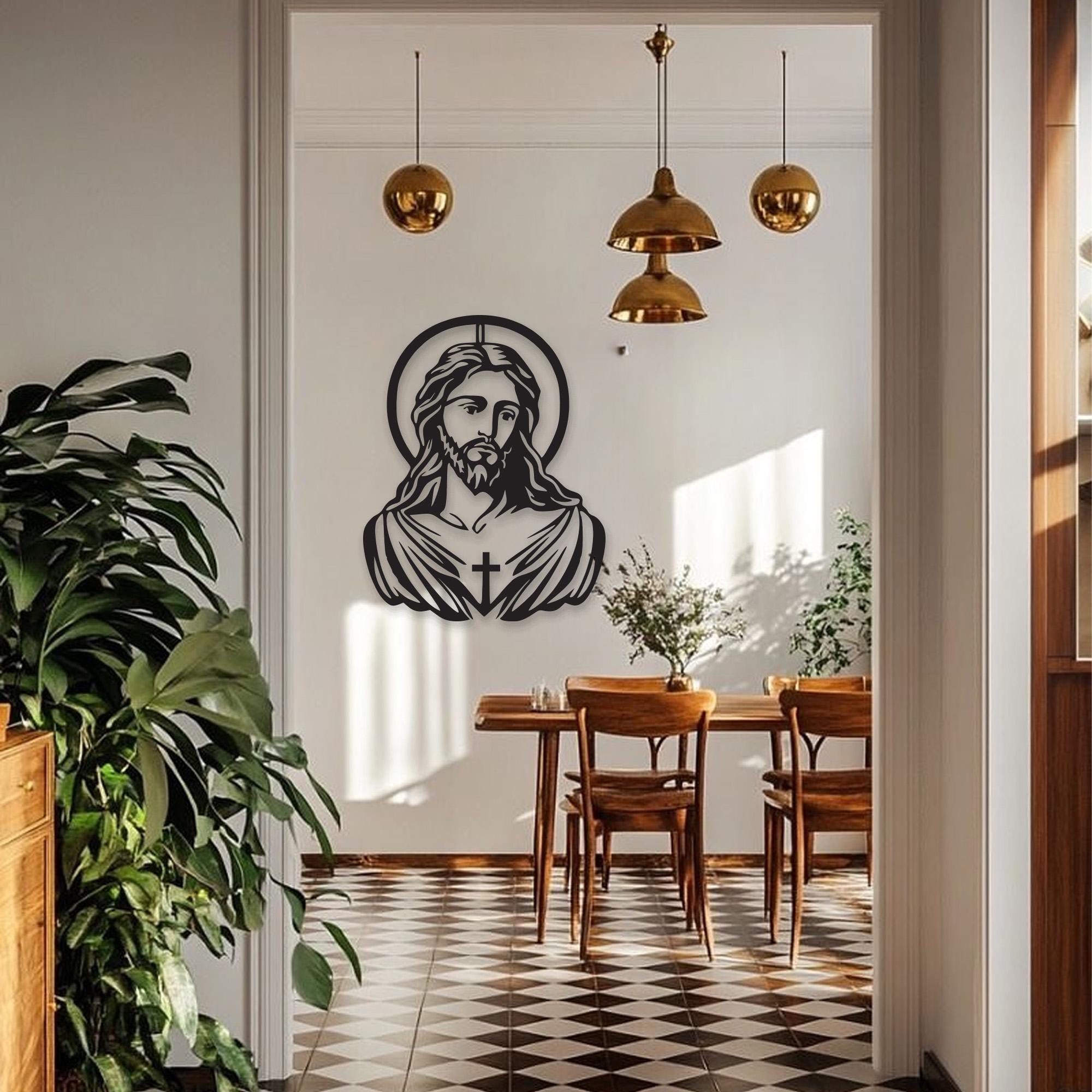 Jesus Christ Metal Wall Art - Christian Home Decor - Etsy