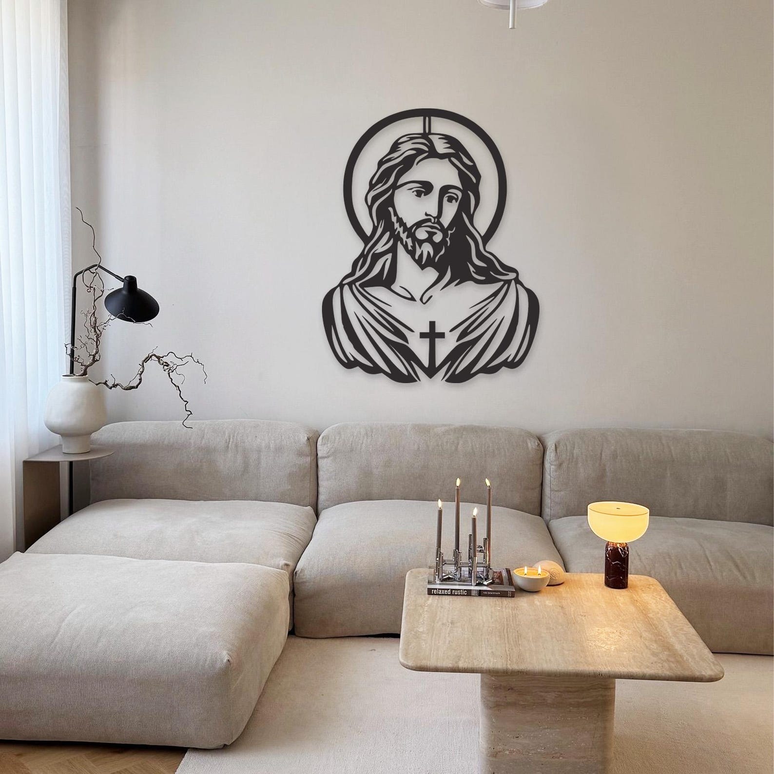 Jesus Christ Metal Wall Art - Christian Home Decor - Etsy