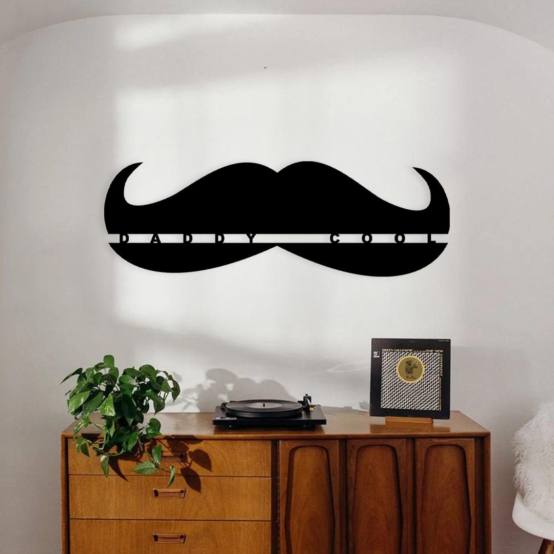 Daddy Mustache Metal Wall Art – Father's Day Gift - Etsy