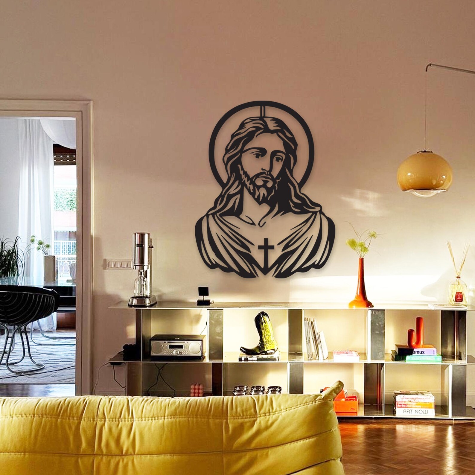Jesus Christ Metal Wall Art - Christian Home Decor - Etsy