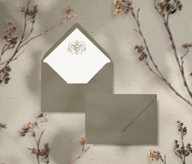 Envelope Liners, Ornament, Canva Template, Multiple Sizes, Katherine ...