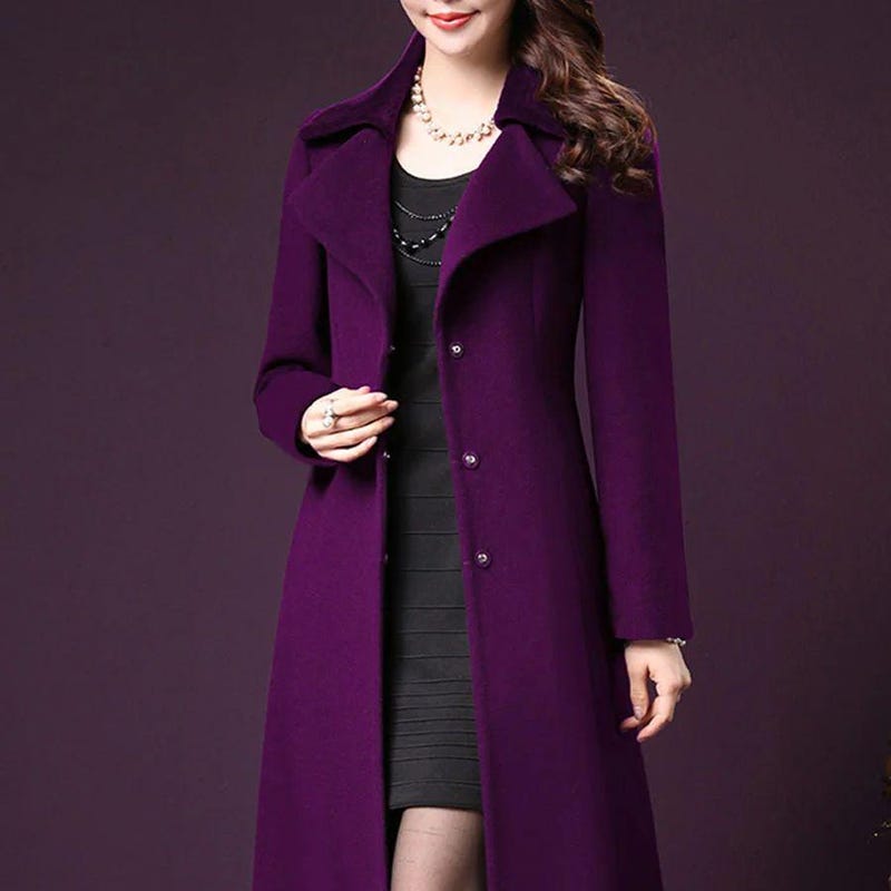 Tweed Trench Coat - Etsy UK