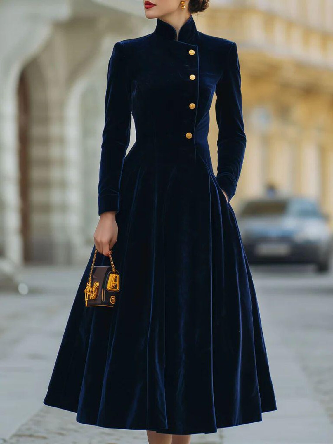Handmade Velvet Overcoat: Tailored Fit Long Trench Coat - Etsy