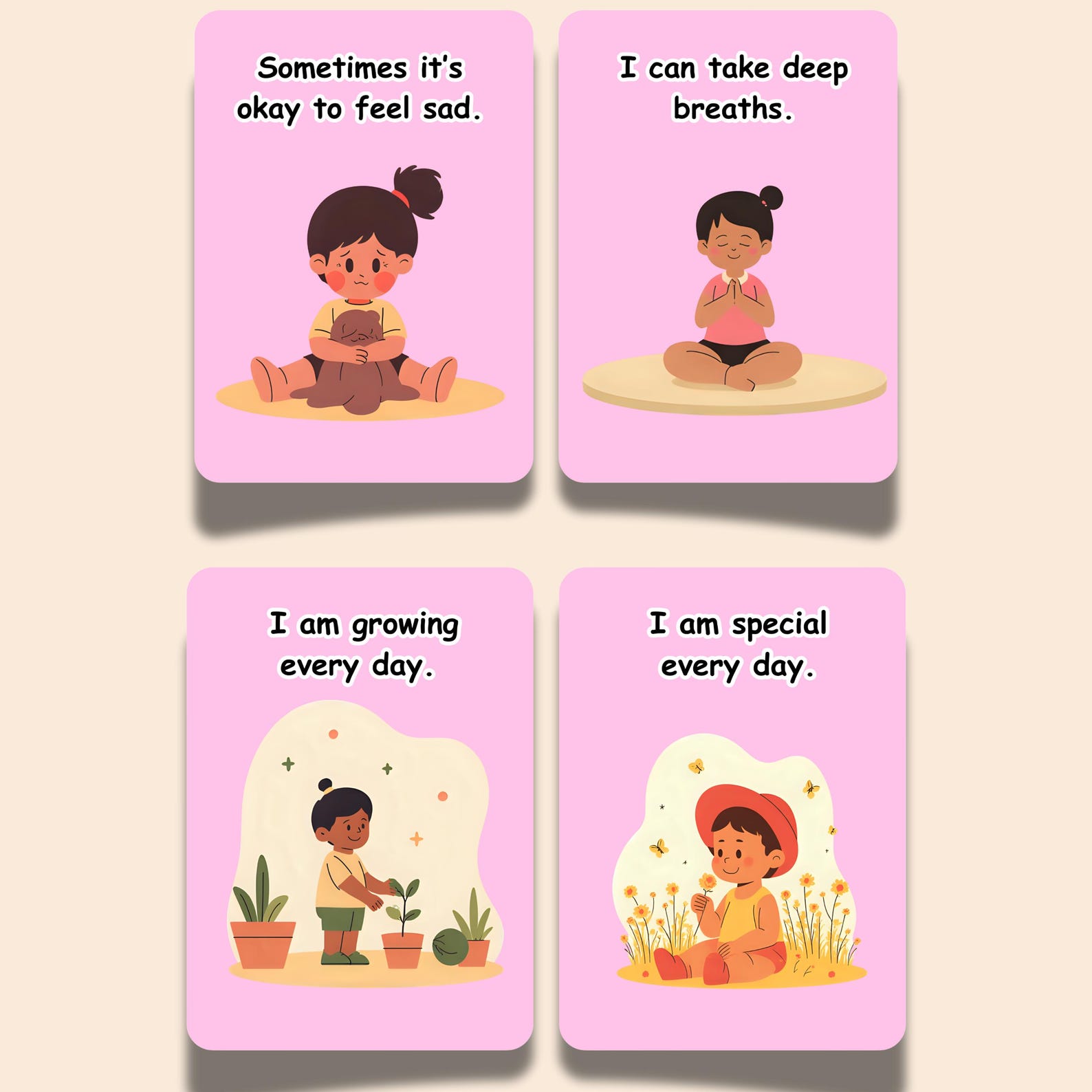 Kids Affirmation Cards , Self-love & Confidence , Positive Thinking ...