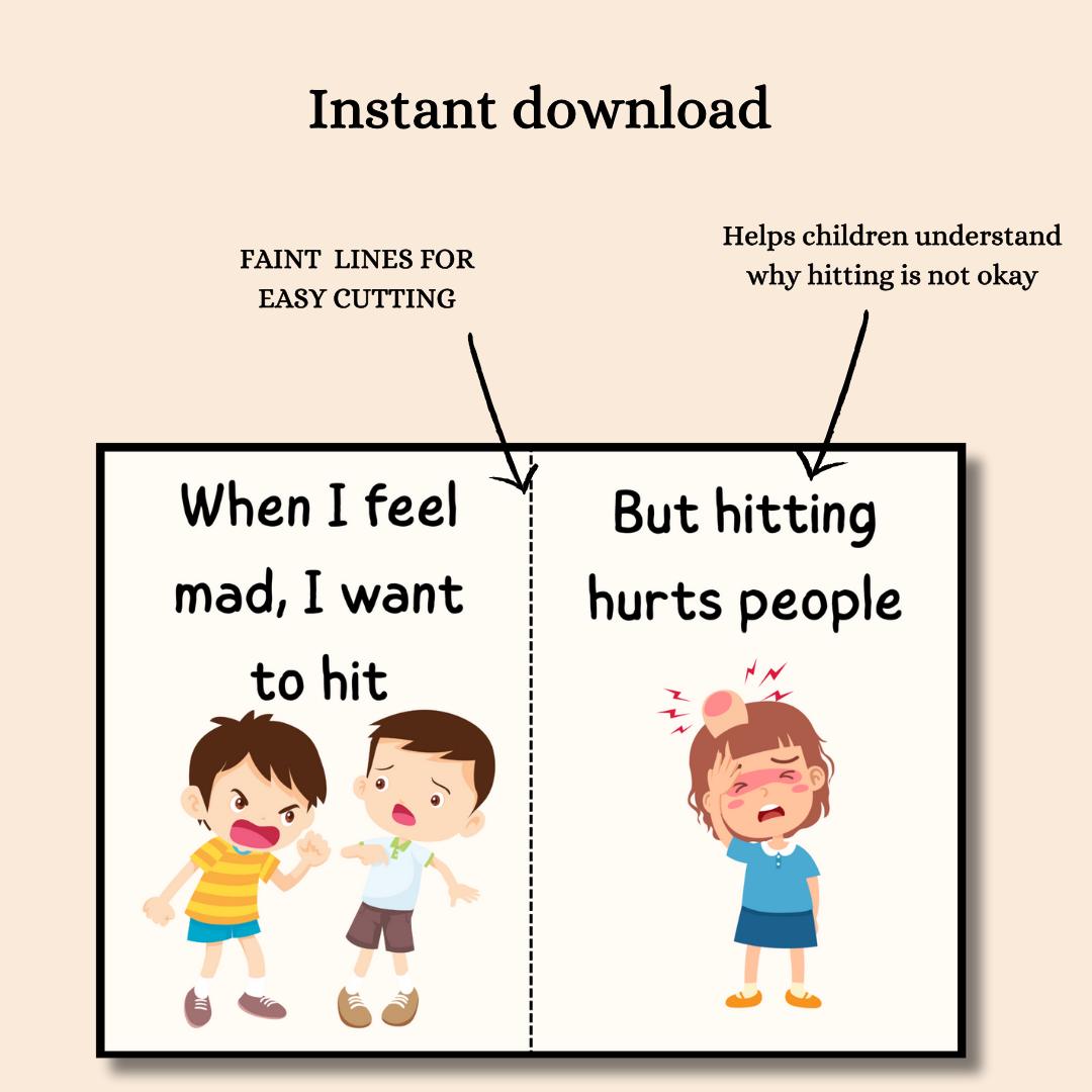 No Hitting Social Story ,toddler Behavior,self Regulation , Autism ...