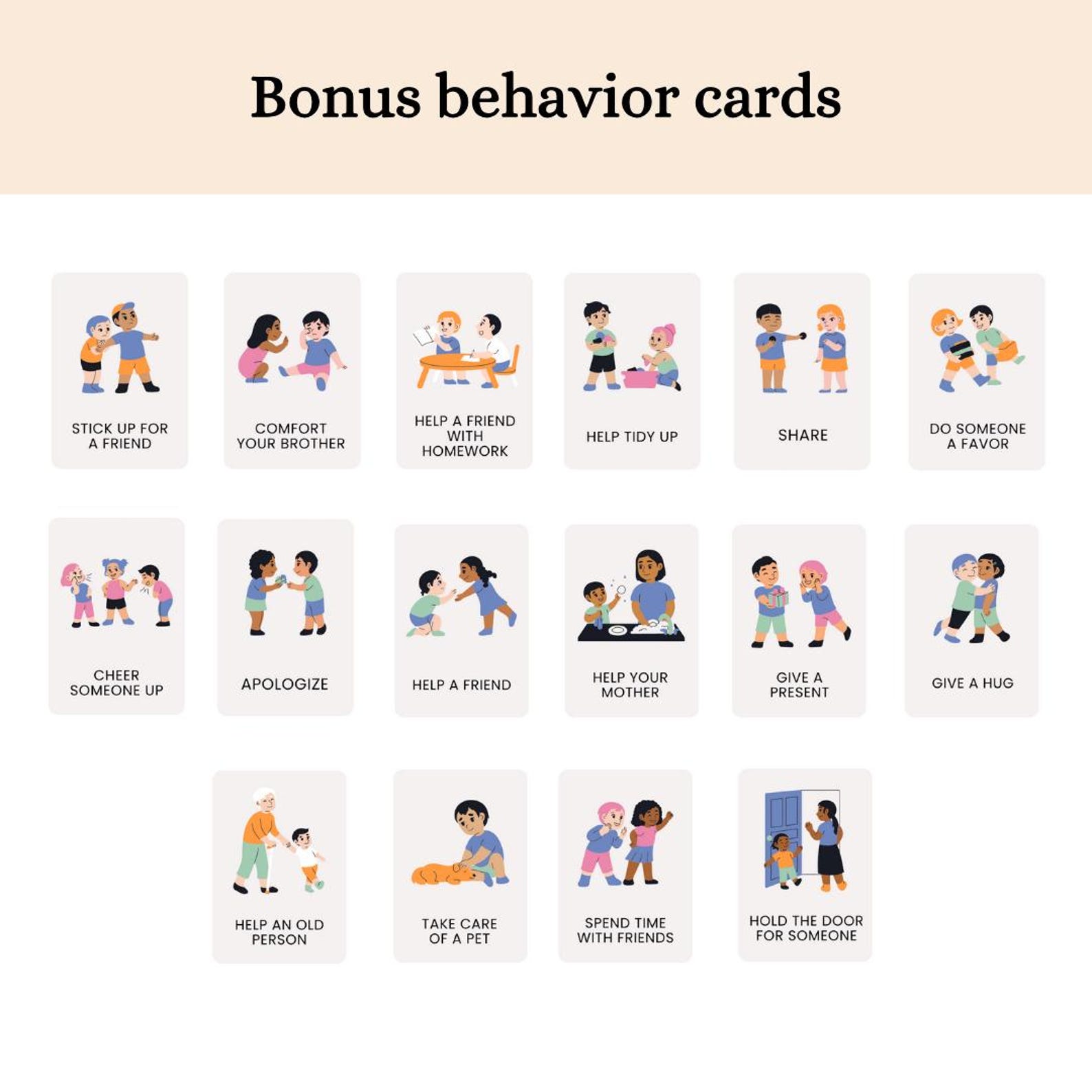 No Biting Social Story , Toddler Behavior Cards , Self Regulation ...