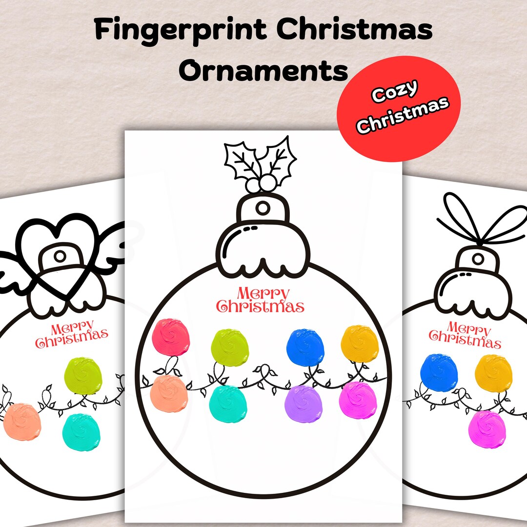 Fingerprint Christmas Ornament Diy Scripture Religious , Ornament ...