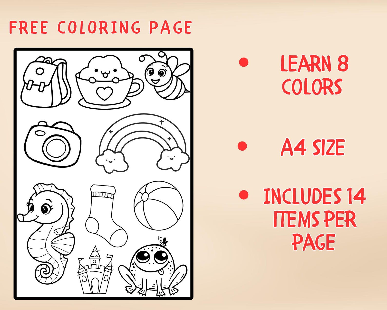 I Spy Colors Printable Game for Toddlers: Montessori Color Matching (A4 ...