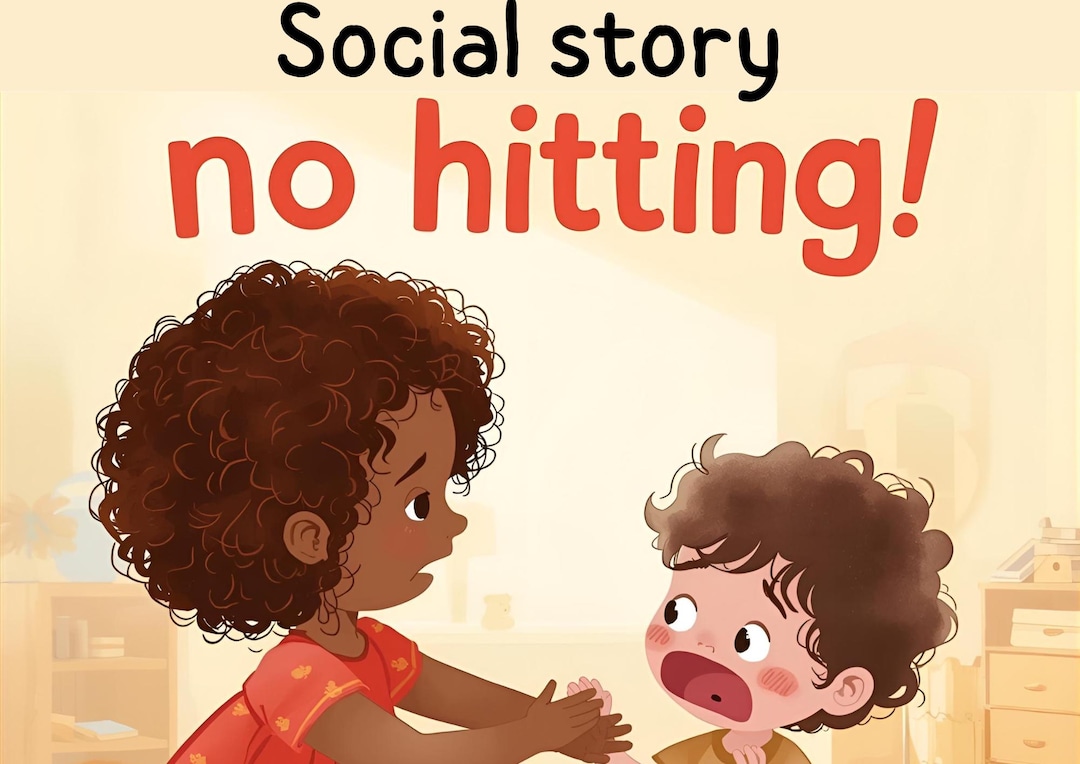 Social Story No Hitting ,toddler Behavior,self Regulation , Autism ...