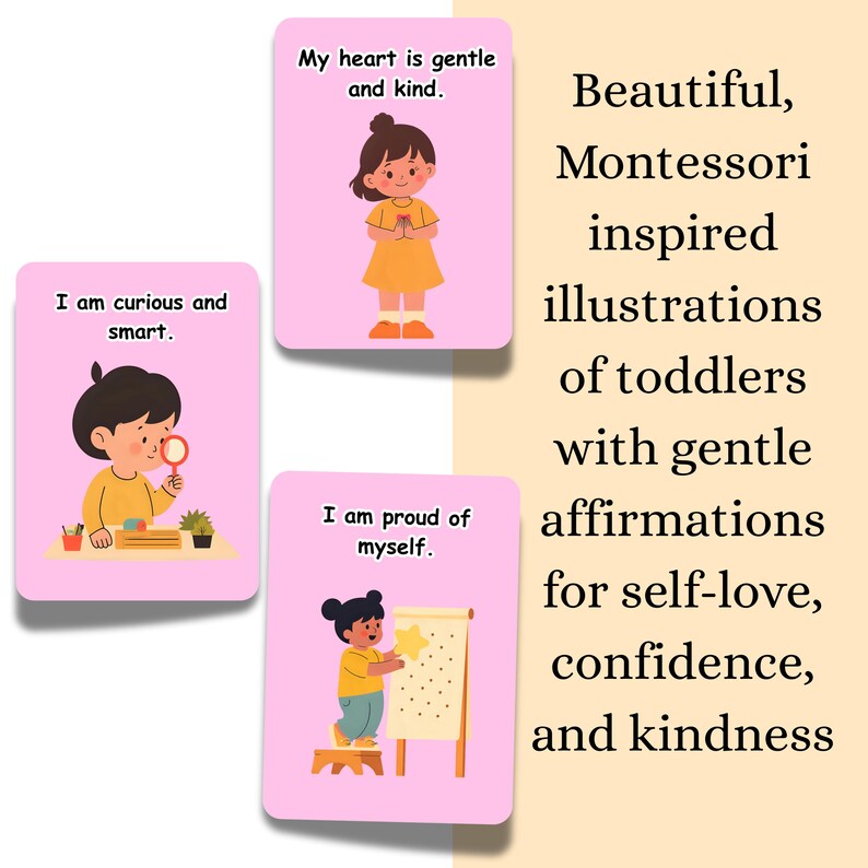 Kids Affirmation Cards , Self-love & Confidence , Positive Thinking ...