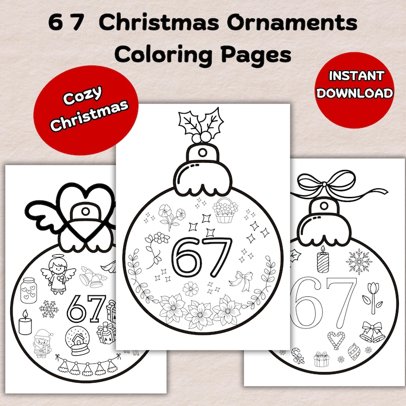 Six Seven Coloring Page - Etsy