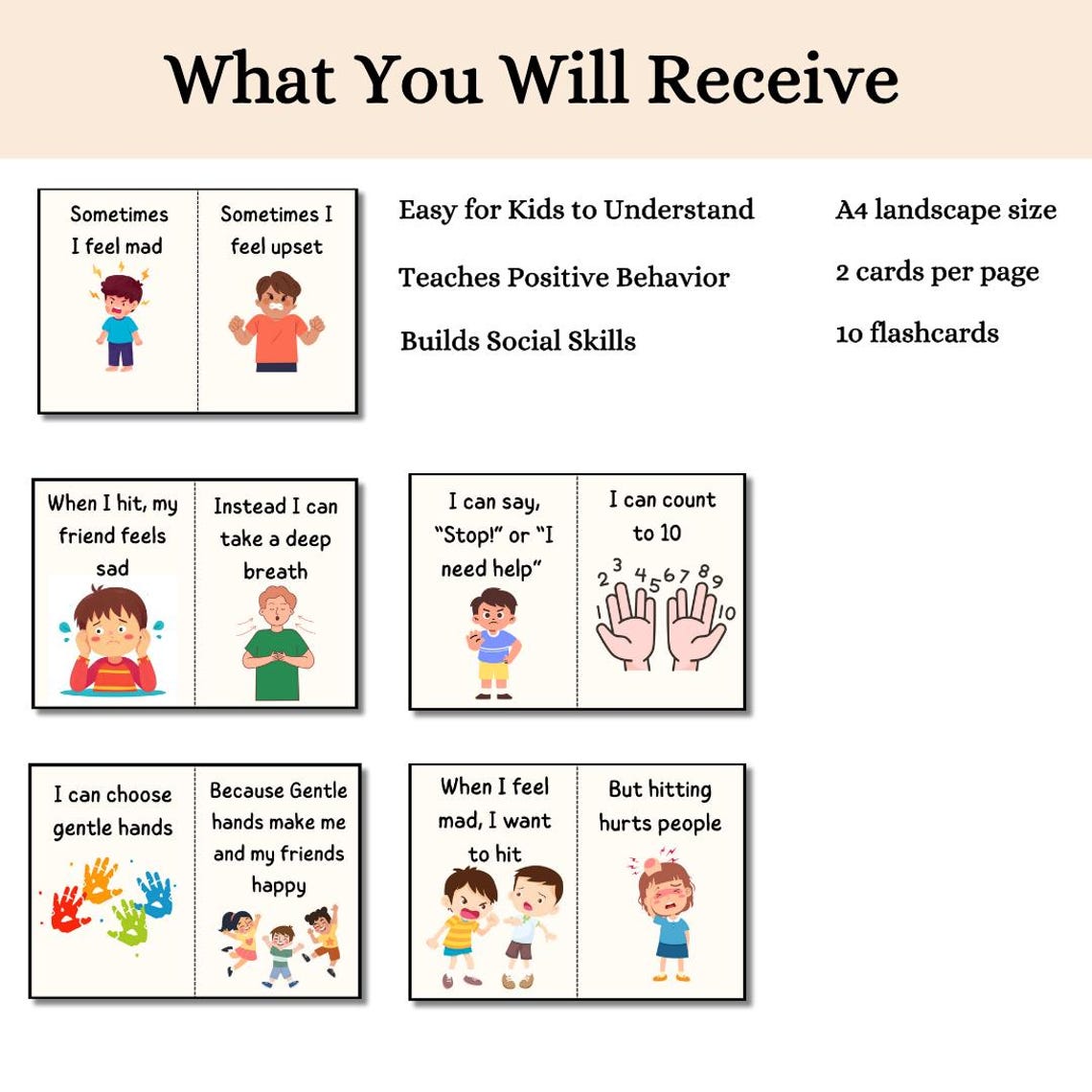 No Hitting Social Story ,toddler Behavior,self Regulation , Autism ...