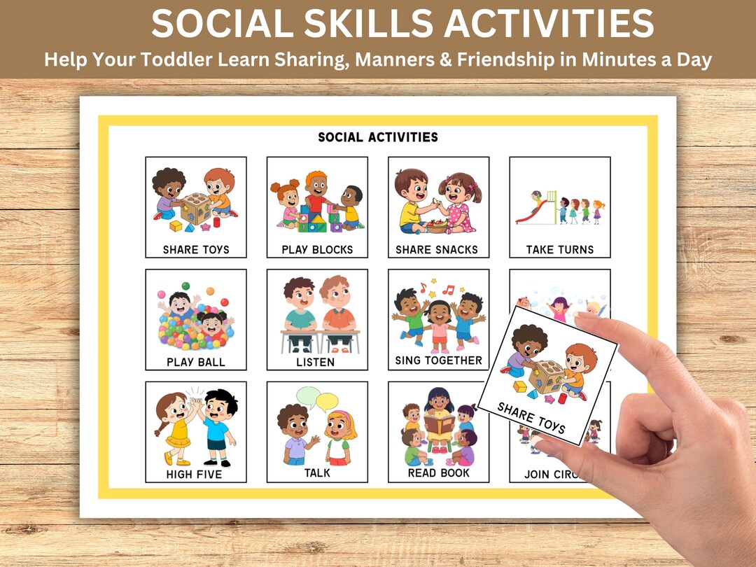 Social Skills Activities for Positive Behavior , Toddler Busy Book ...