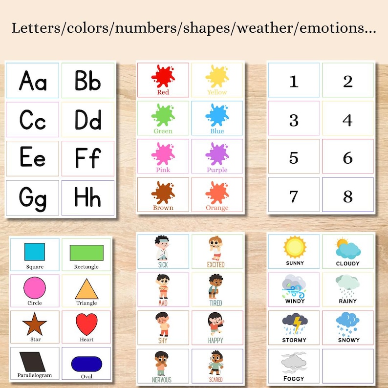 Weekly Focus Board , Circle Time Learning Printable , Kindergarten ...