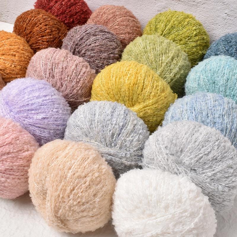 Curly Wool Yarn - Etsy