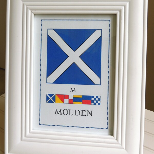 Nautical Flag Name Print - Etsy