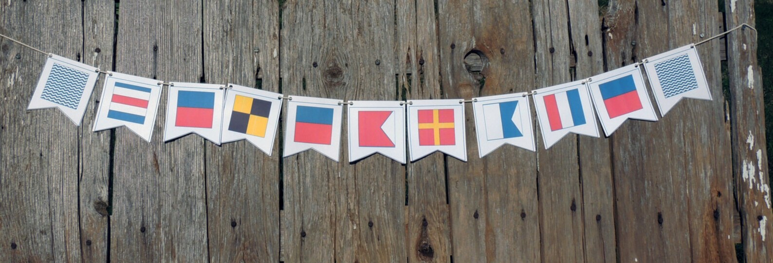 Nautical Flag Party Banner Birthday Graduation Congratulations Welcome ...