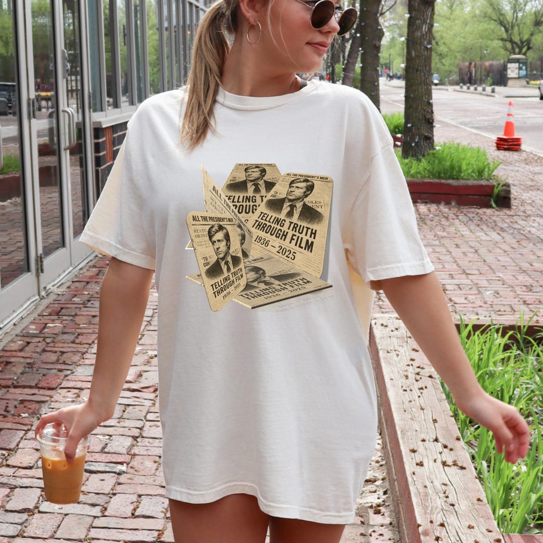 Robert Redford Tribute Shirt: Vintage Newspaper Film Poster Tee - Etsy