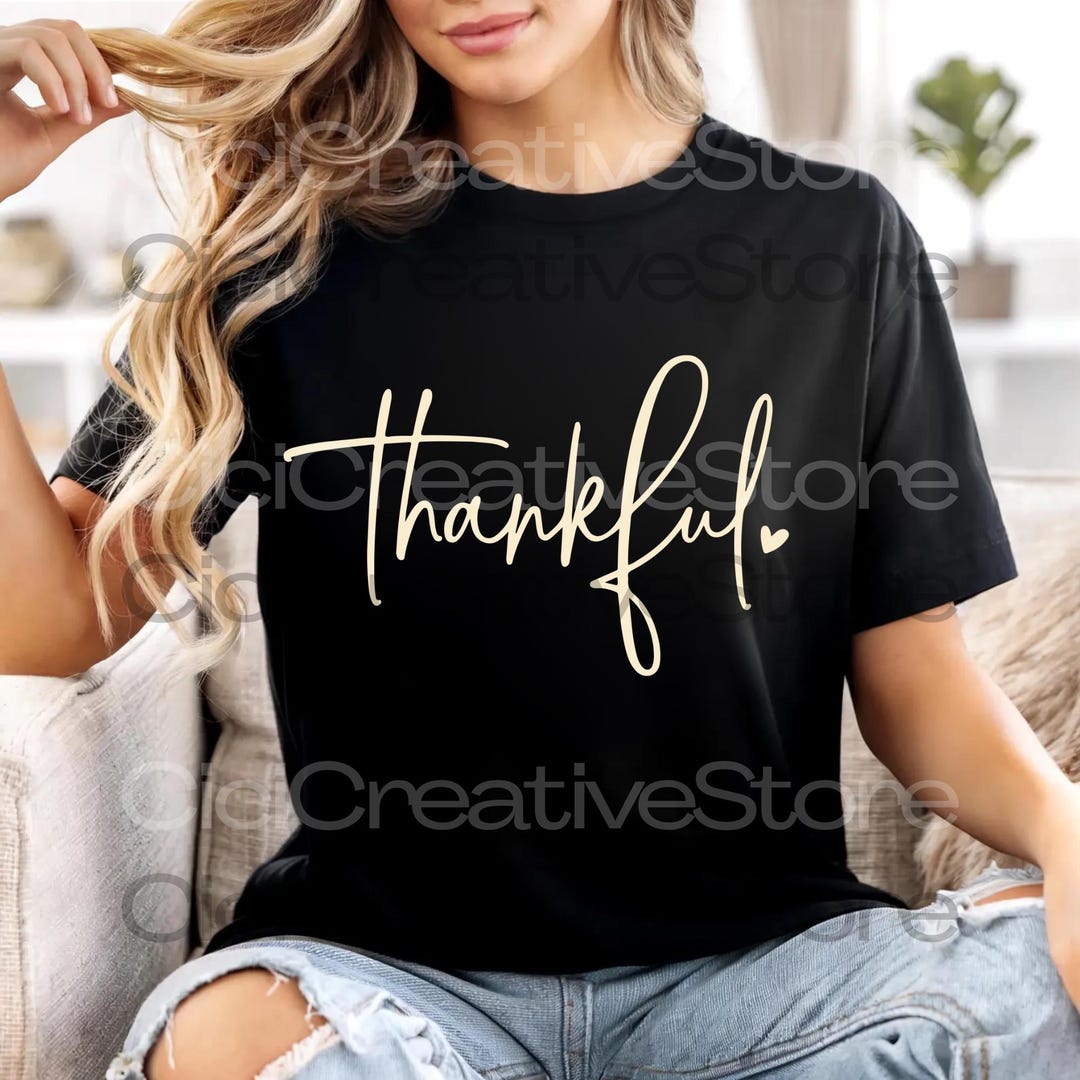 Thankful Digital Download, Thankful Lover Png, Hello Thanksgiving Png ...