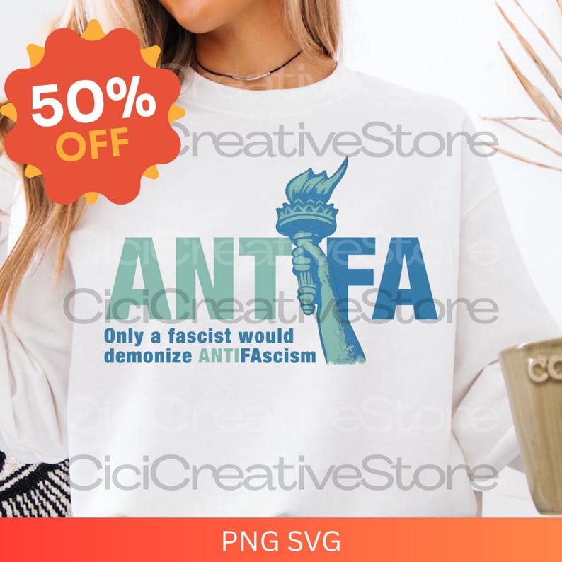 Antifa Statue of Liberty Design, Patriotic Anti Fascism (SVG PNG) - Etsy