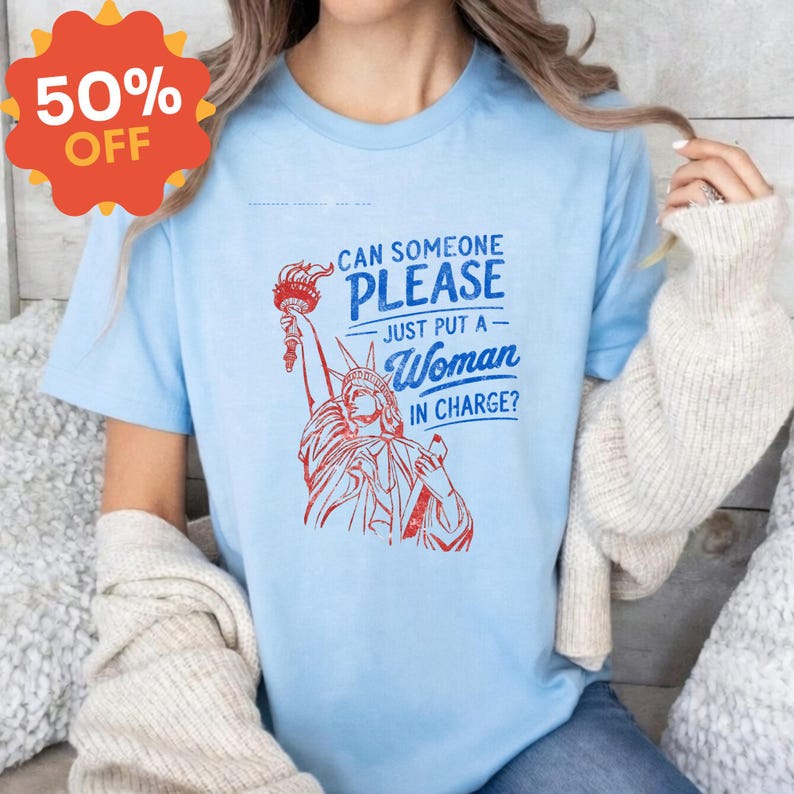 Feminist Statue of Liberty T-shirt, Human Rights Apparel, Patriotic ...