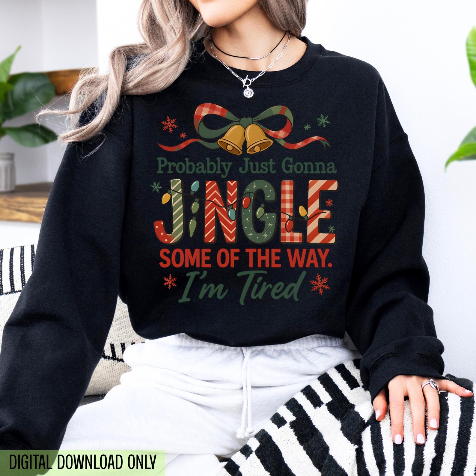 Funny Christmas Jingle PNG | Holiday Quote for Sublimation (digital ...