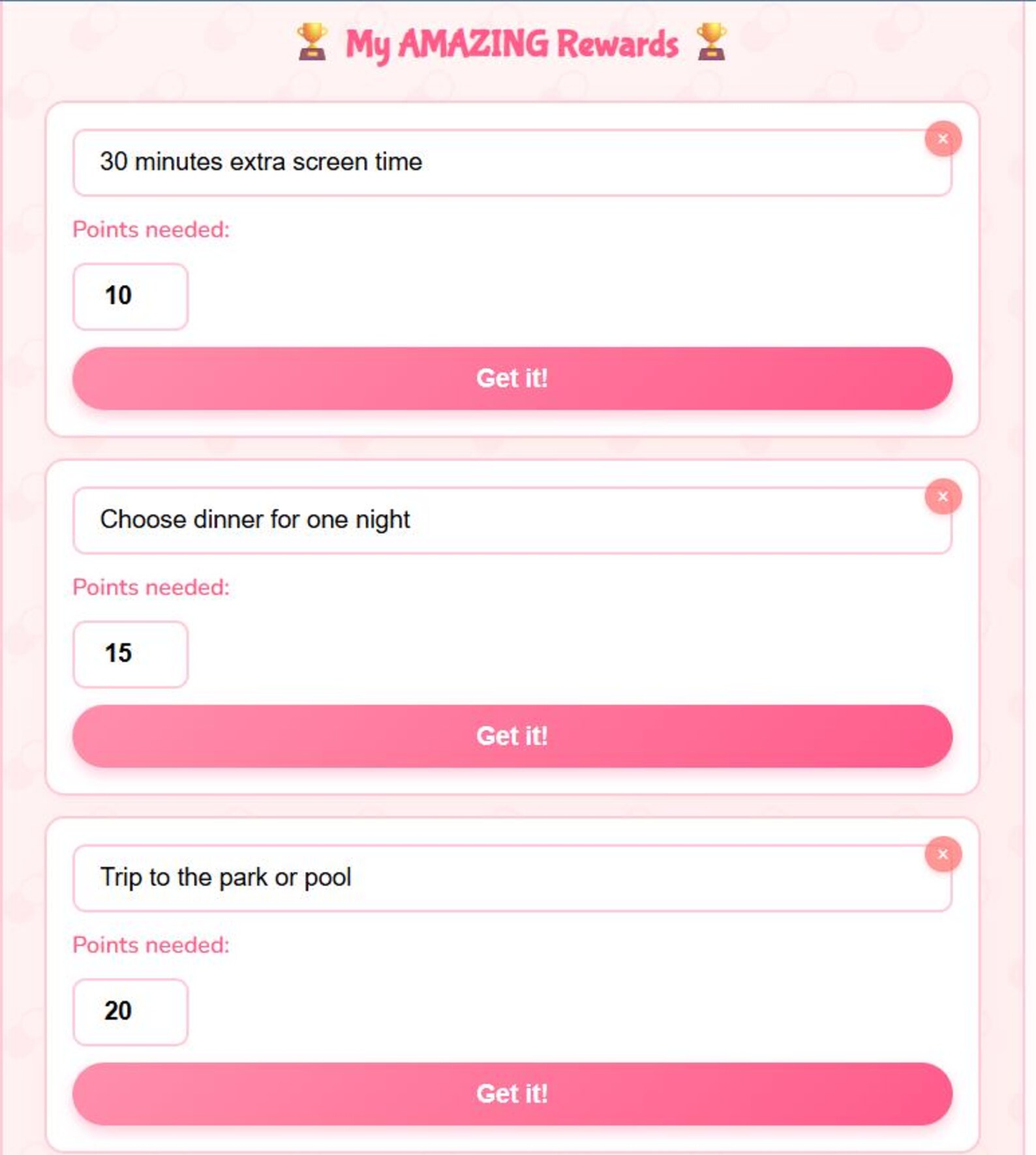 Interactive Summer Chore Chart for Kids | Digital & Printable Reward ...