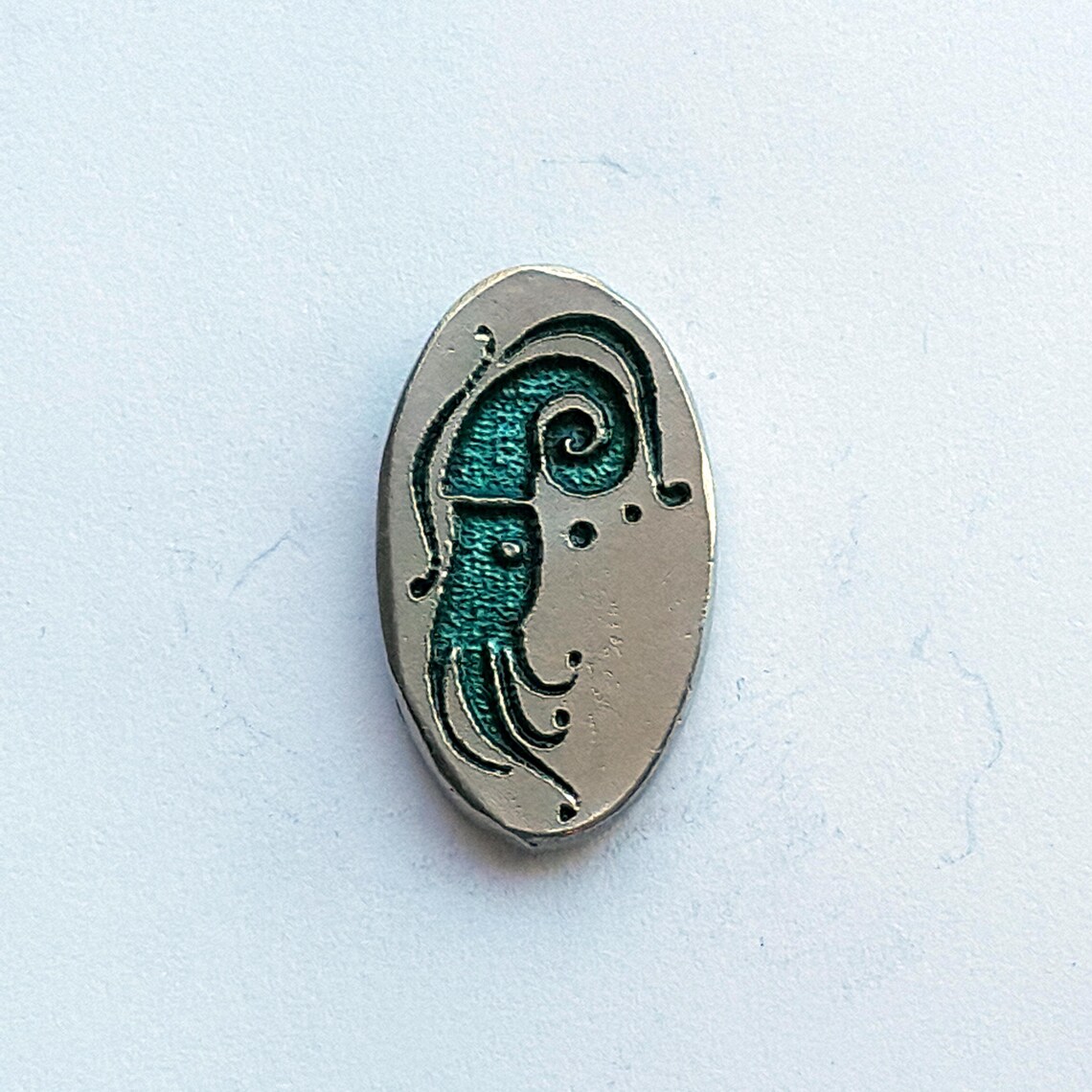 Hand Cast Tiny Squid Lapel Pin - Etsy
