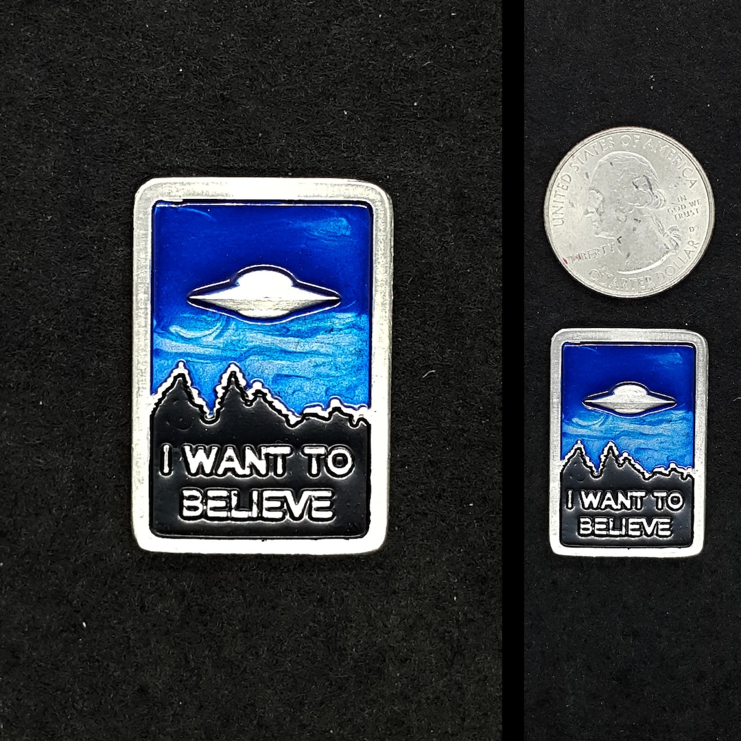 I Want to Believe Lapel Pin - Etsy